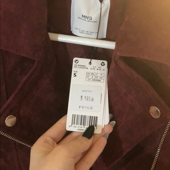 Mango | Jackets & Coats | Motorcycle Red Leather Jacket | Poshmark